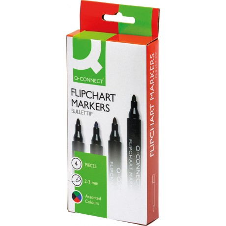 Flip-Chart Marker Q-Connect, Set à 4