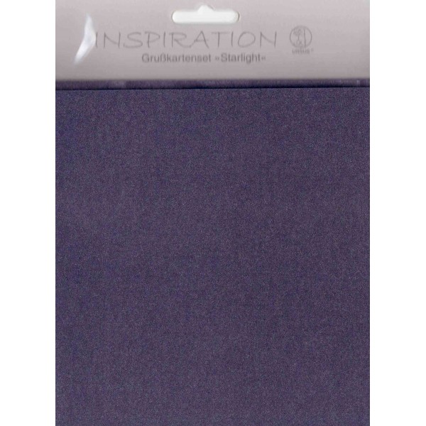 Karten-Set à 5 Karten + Kuverts, d'blau