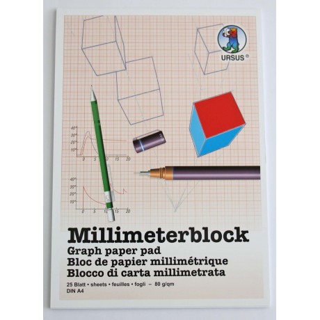 Millimeterblock A4 à 25 Blatt