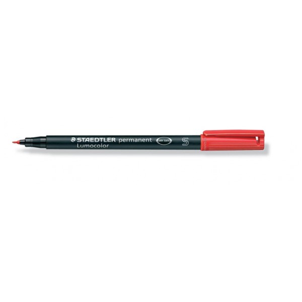 Lumocolor-Stift 0.6mm wasserfest, F rot
