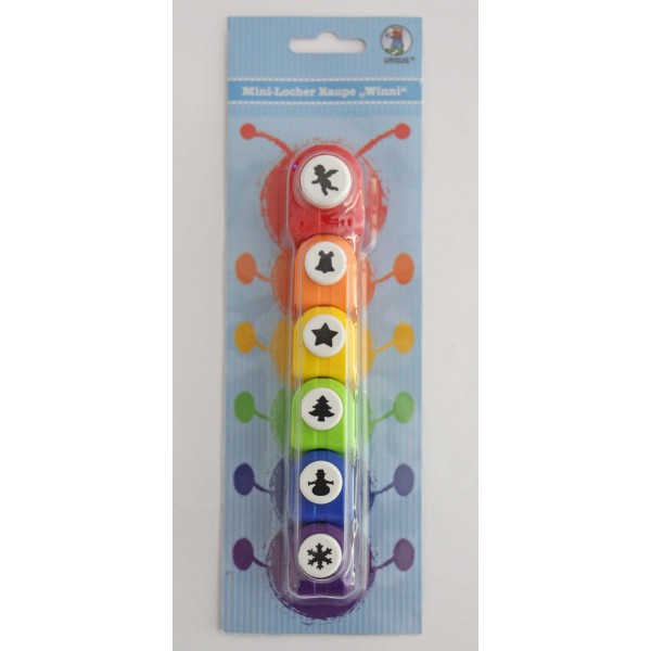 Mini-Locher Raupe 6-teilig, Winni